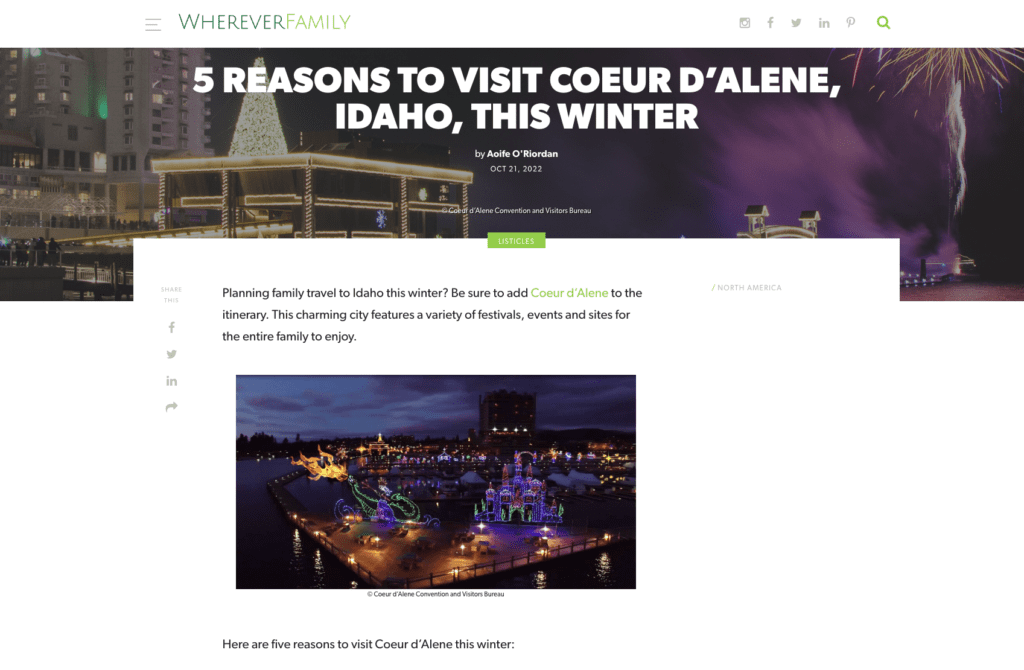 5 Reasons to Visit Coeur d'Alene, Idaho, This Winter | Visit Coeur d'Alene