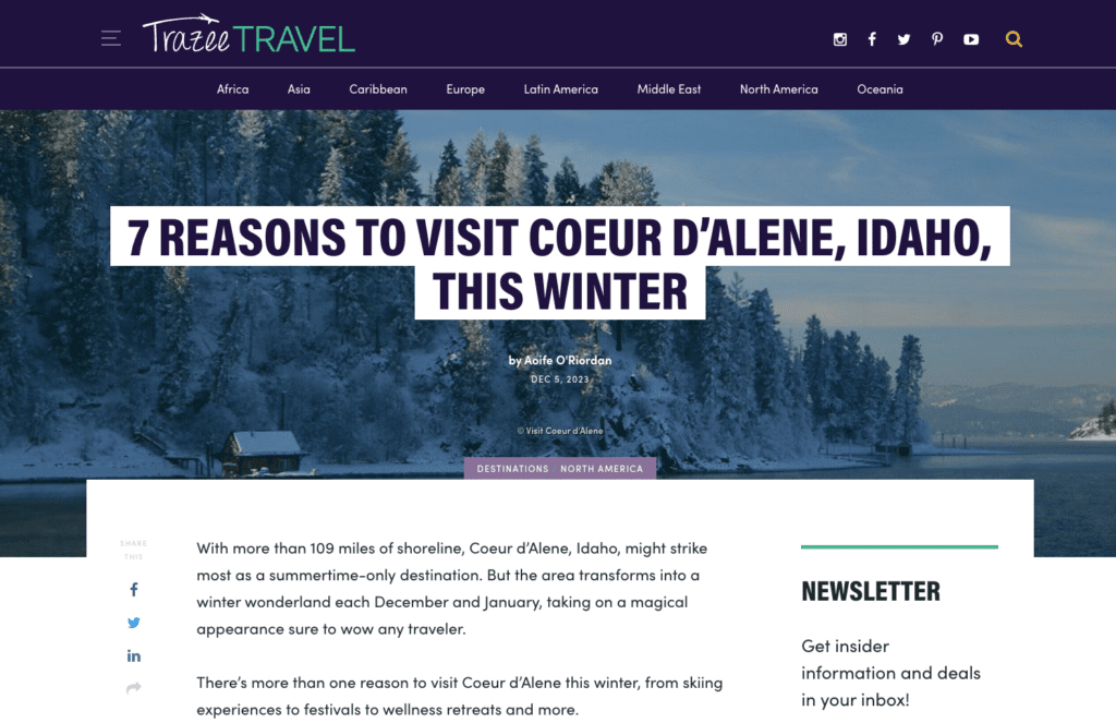 7 Reasons to Visit Coeur d’alene, Idaho, This Winter | Visit Coeur d'Alene