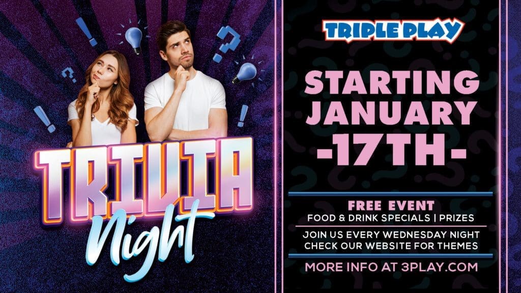 Trivia at Triple Play! | Visit Coeur d'Alene